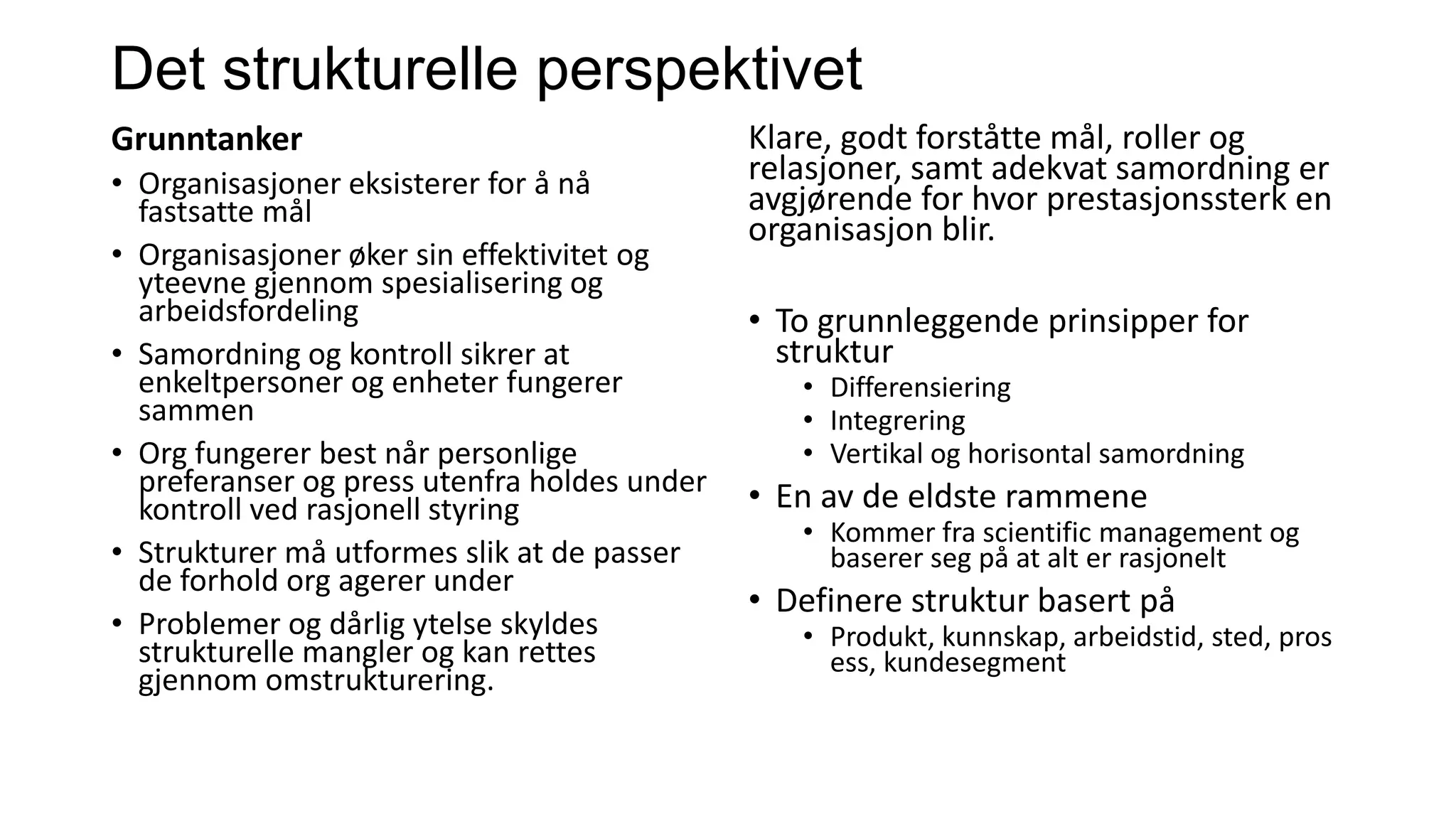 Kort oppsummering fortolkningsrammer | PPTX