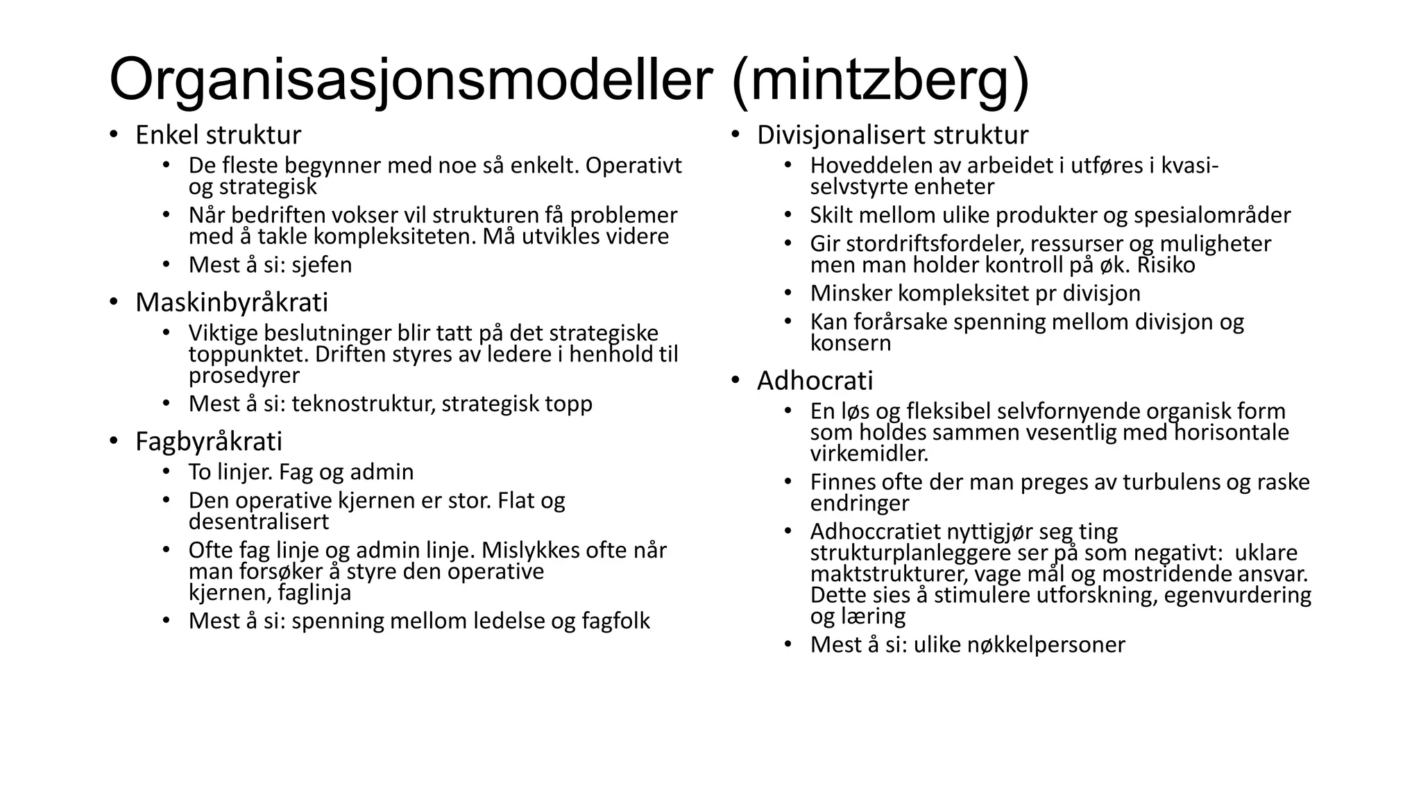 Kort oppsummering fortolkningsrammer | PPTX
