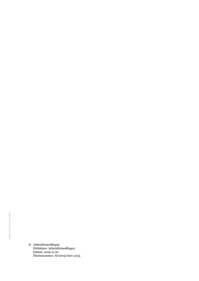 Arbetsförmedlingens reformering. Kortversion av rapporten | PDF