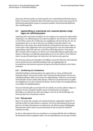 Arbetsförmedlingens reformering. Kortversion av rapporten | PDF