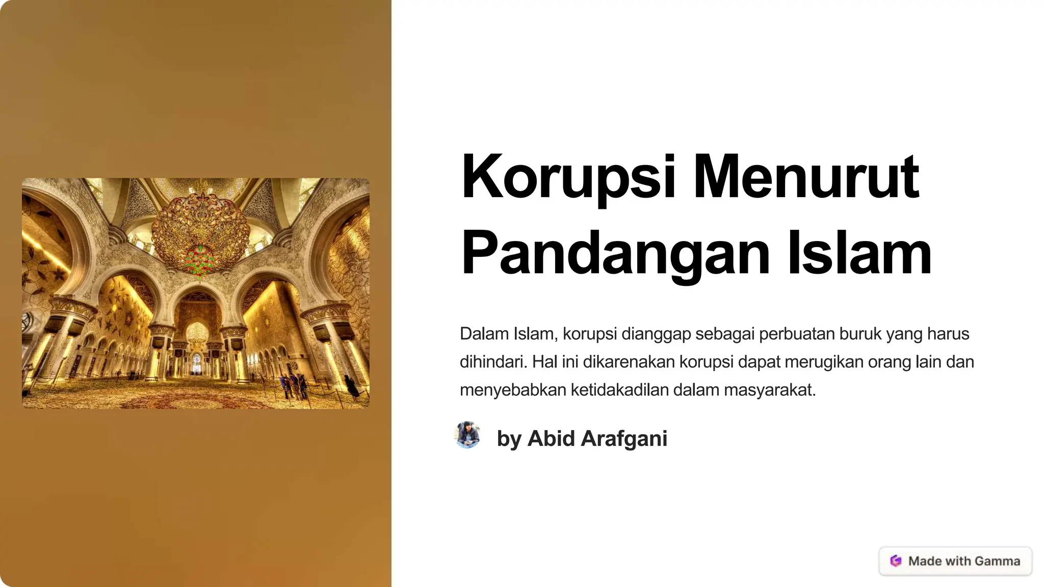Korupsi-Menurut-Pandangan-Islam- korupsi | PPTX