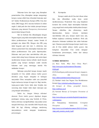 Pemberantasan Korupsi di Cina | PDF