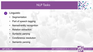 .NET Fest 2019. Сергей Корж. Natural Language Processing in .NET