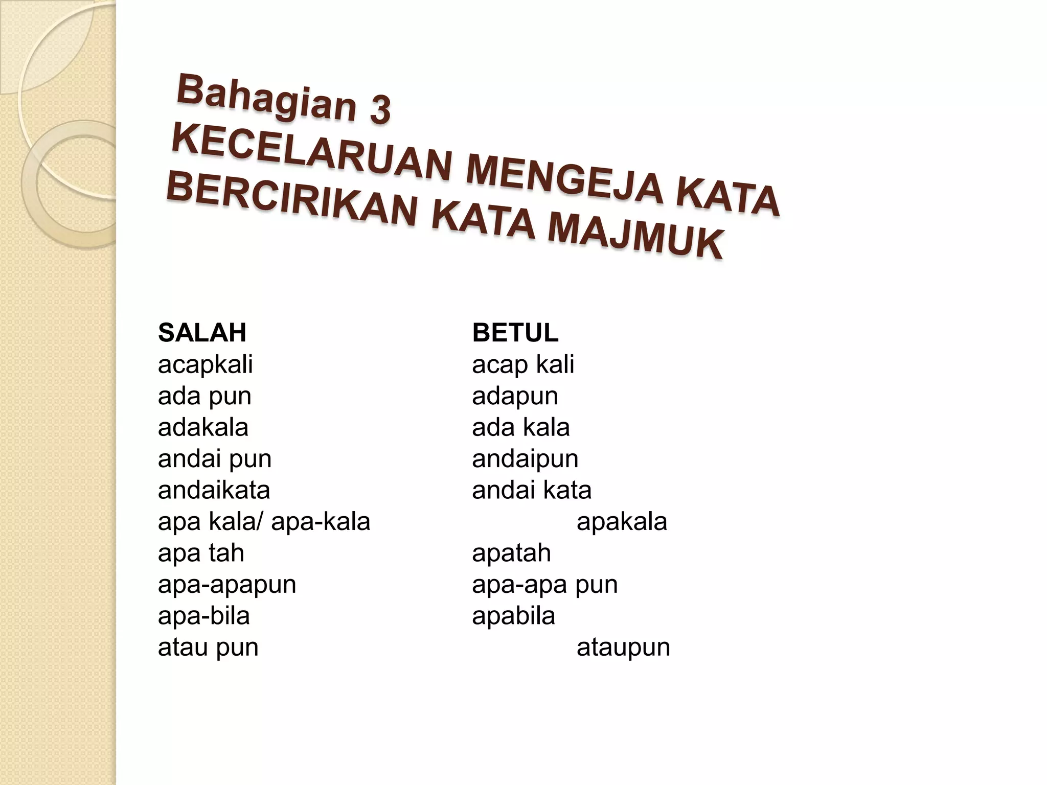 Kosa kata 1 | PPTX