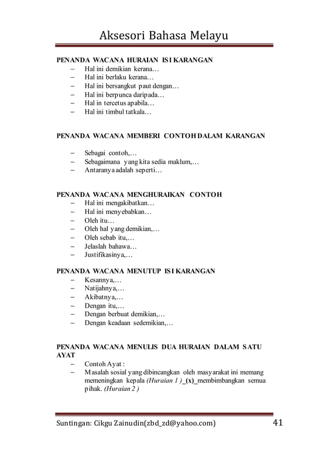 Kosa Kata Dan Ungkapan Menarik Bahasa Melayu SPM | DOCX