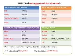 Kosa kata ringkas | PPTX