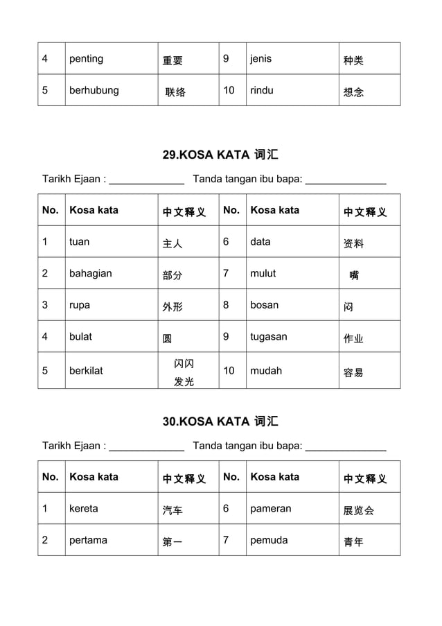 Kosa kata tahun 1y(unit 21 30) | DOC | Agriculture | Industries