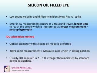 IOL POWER CALCULATION IN DIFFICULT SITUATIONS | PPTX | Eye and Vision ...