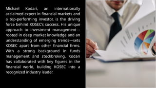 KOSEC: Leading the Future of Financial Innovation and Wealth Management ...