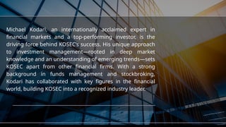KOSEC: Leading the Future of Financial Innovation and Wealth Management ...