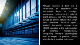 KOSEC: Leading the Future of Financial Innovation and Wealth Management ...