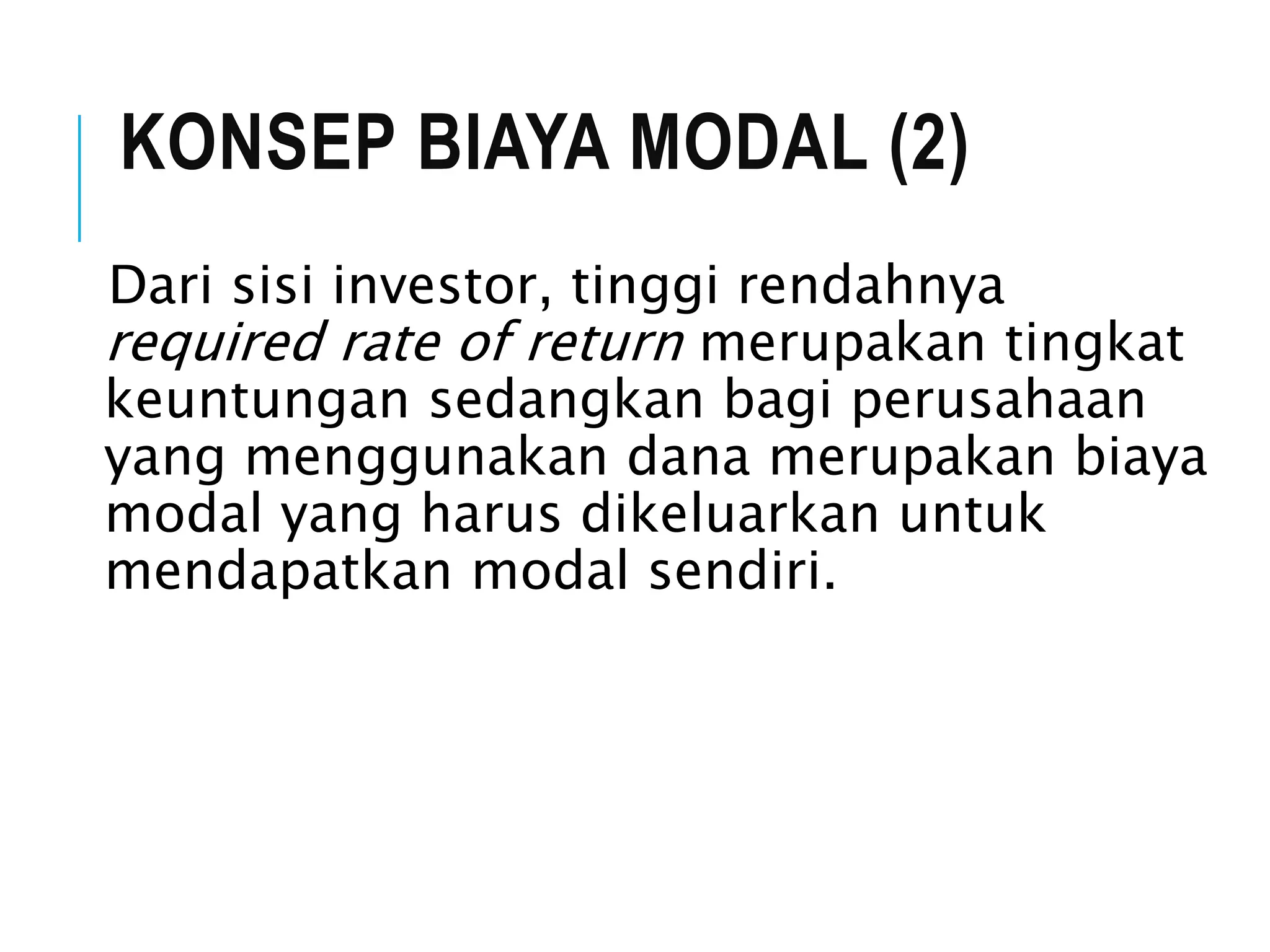 kosep biaya modal.ppt