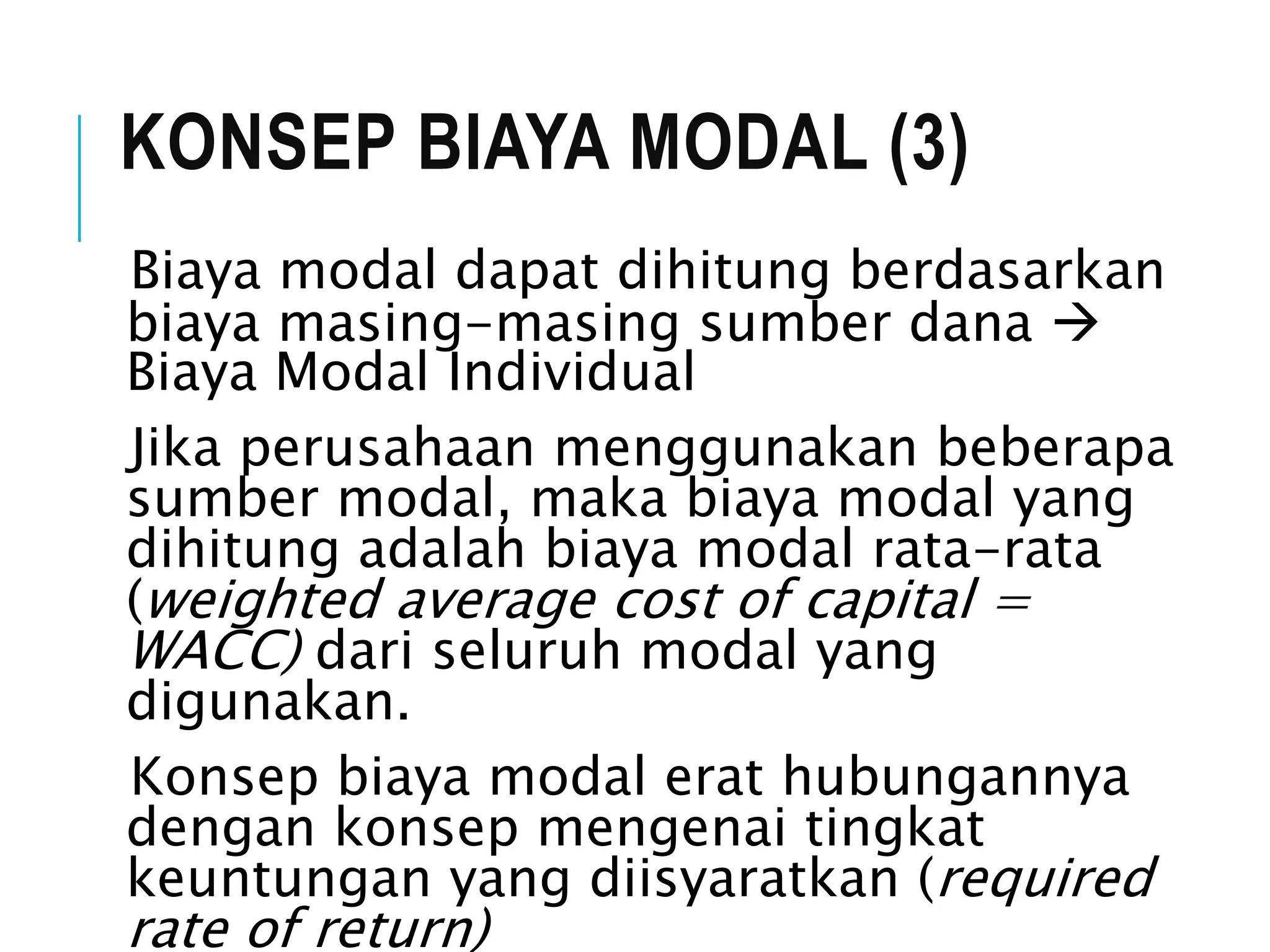 kosep biaya modal.ppt