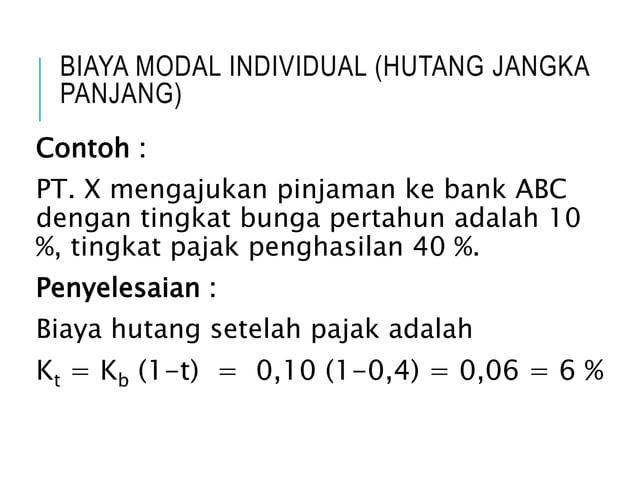 kosep biaya modal.ppt