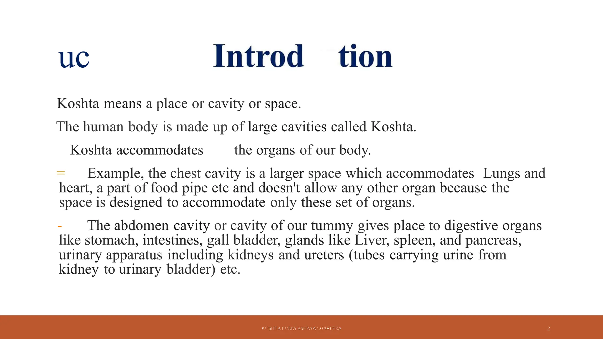 koshta .pptx made by me for ayurvedic students | PPTX