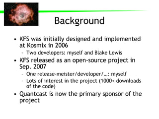 Kosmos Filesystem | POT