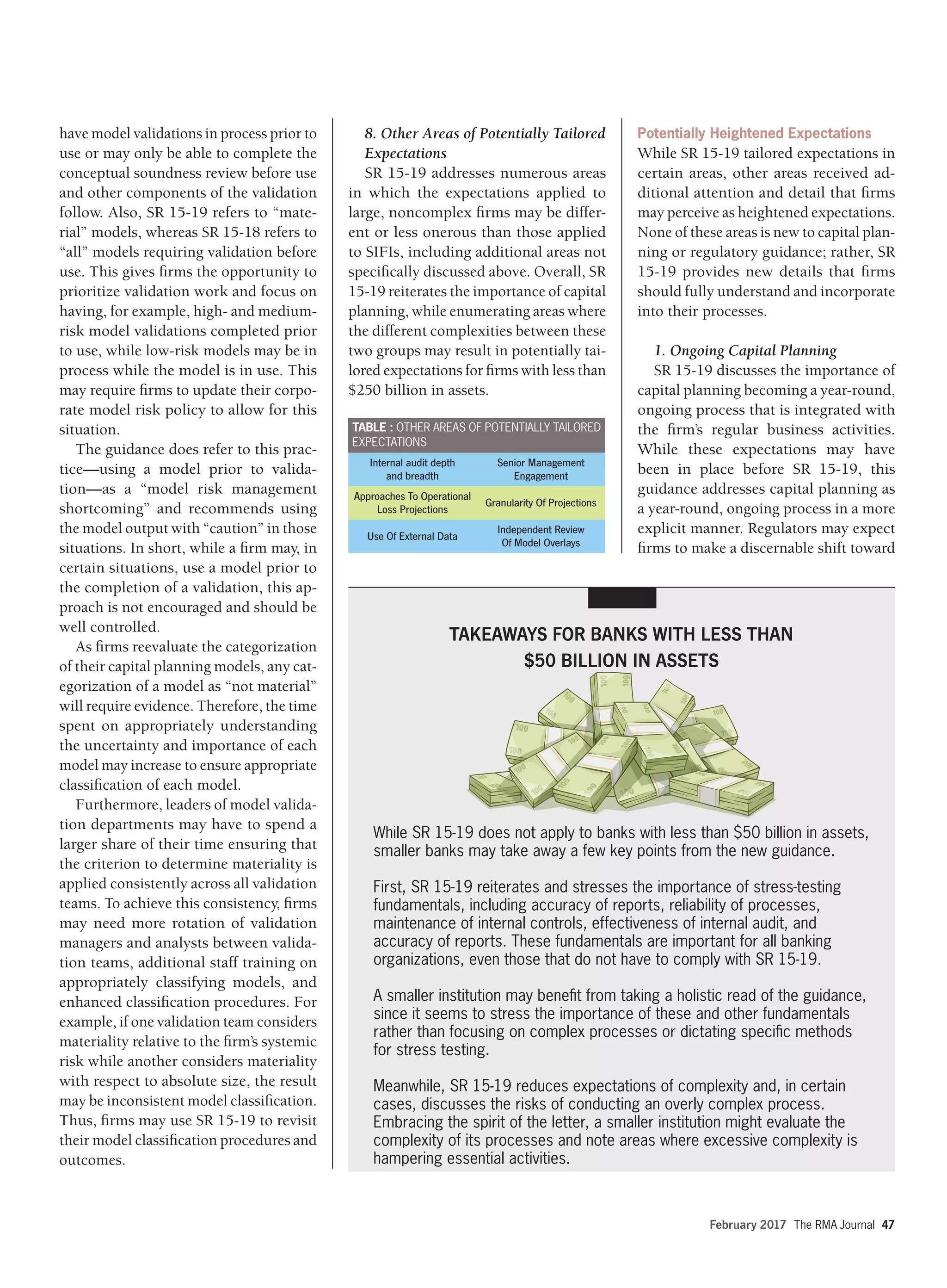 Impact of Recent Supervisory Guidance on Capital Planning | PDF