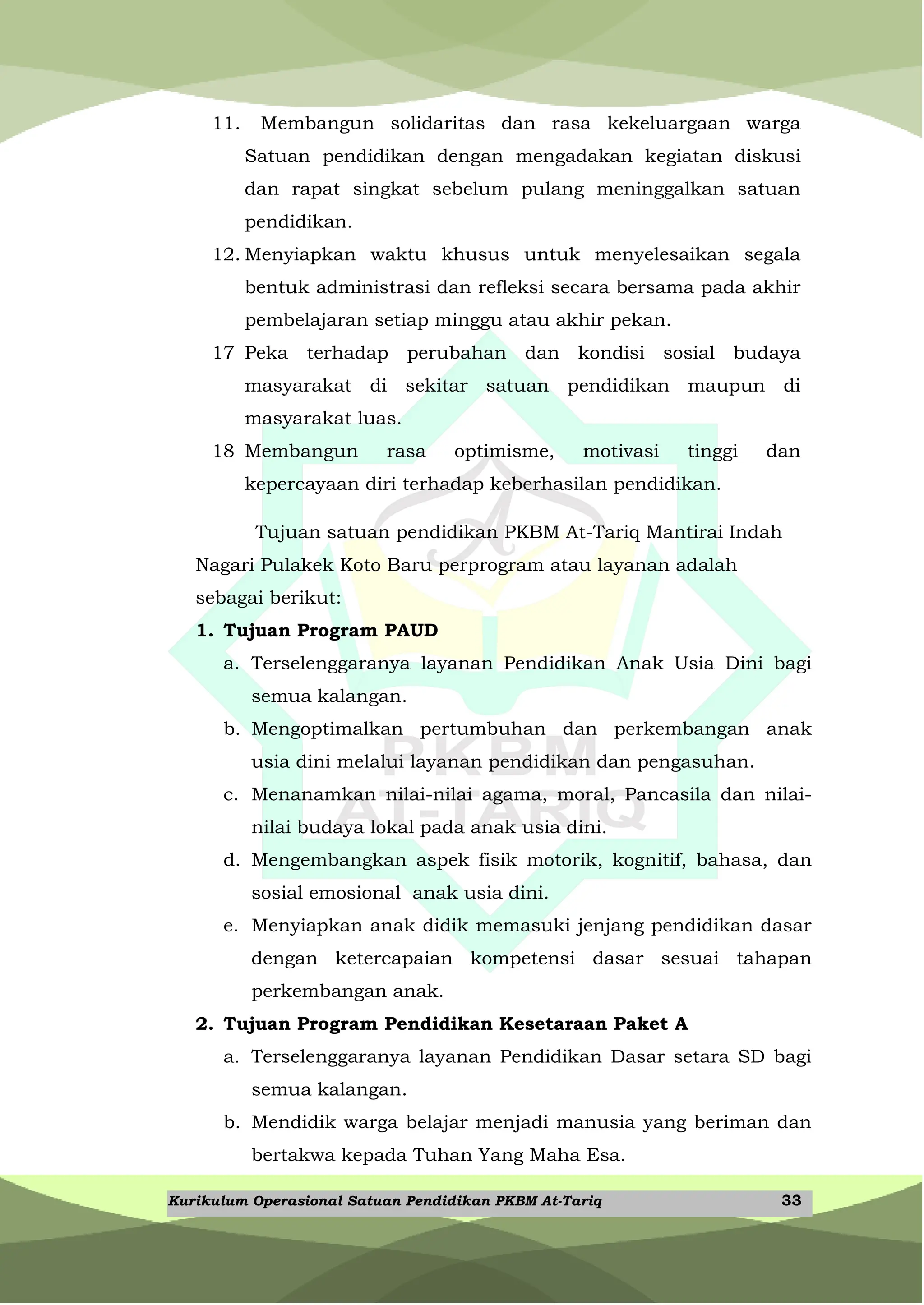 Kurikulum Satuan Pendidikan (KSP)PKBM AT-TARIQ OK 2024.docx