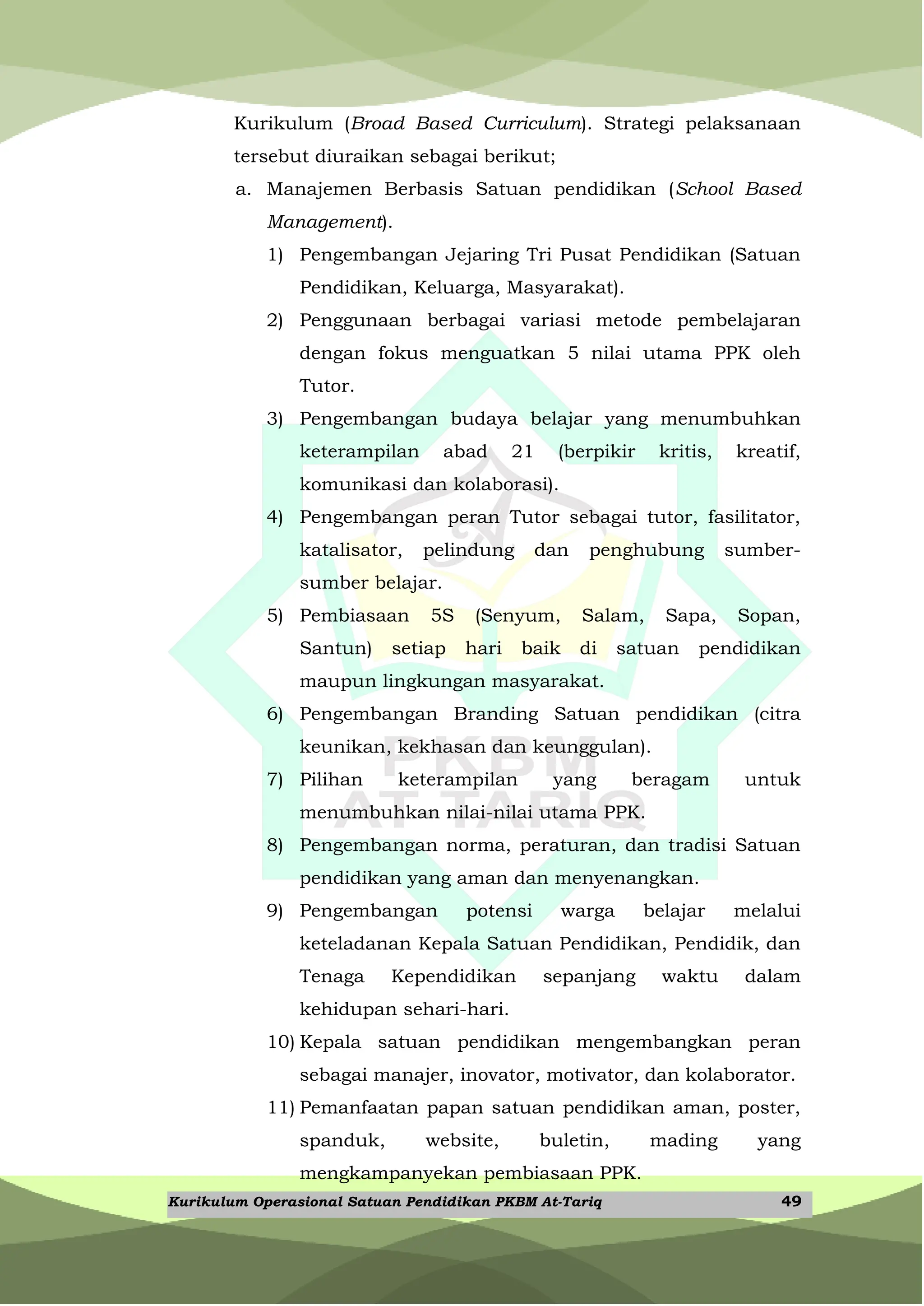 Kurikulum Satuan Pendidikan (KSP)PKBM AT-TARIQ OK 2024.docx