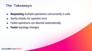 Raft After ScyllaDB 5.2: Safe Topology Changes | PDF