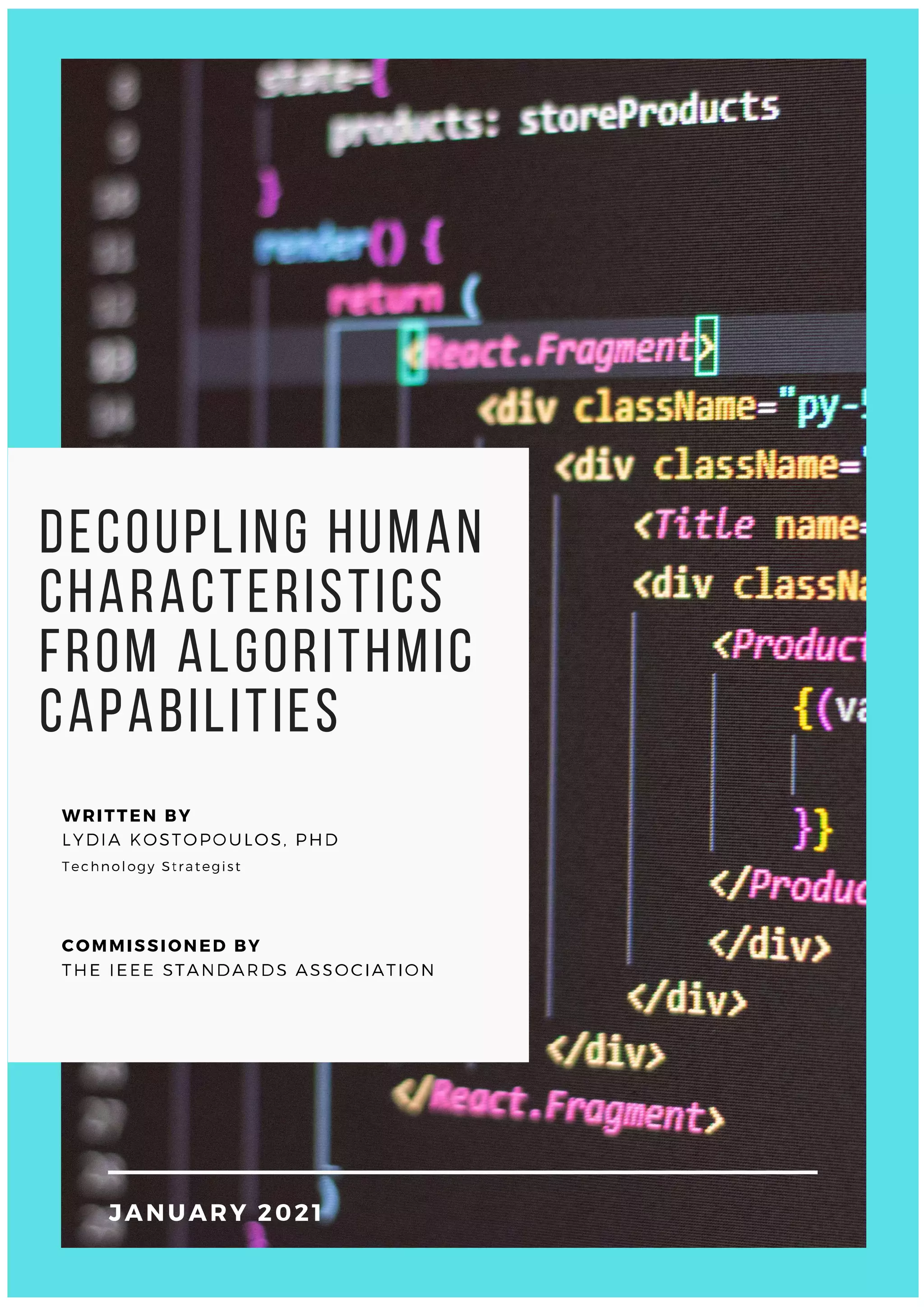 Decoupling Human Characteristics from Algorithmic Capabilities | PDF