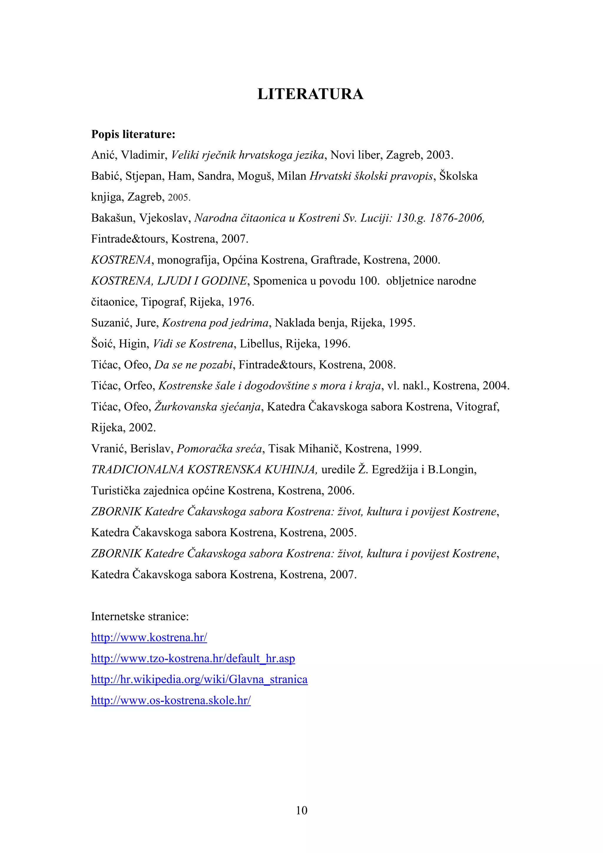 Kostrenska Bisernica - word | DOCX