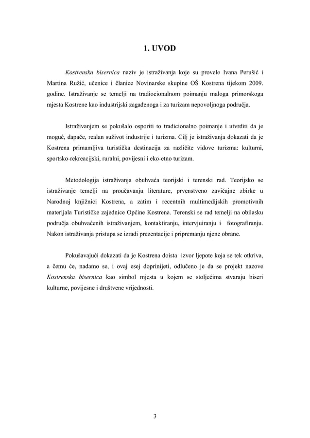 Kostrenska Bisernica - word | PDF