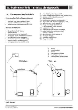 Kostrzewa Warmet 200 Ceramik - Instrukcja obsługi kotła | PDF
