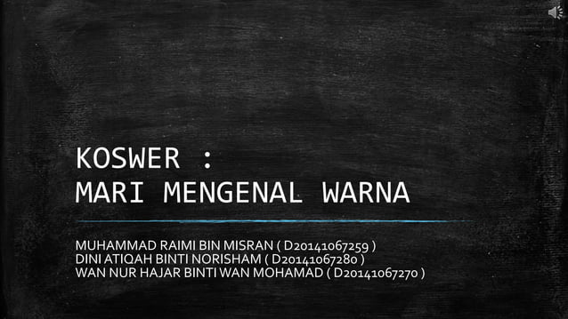 mari mengenal warna | PPTX