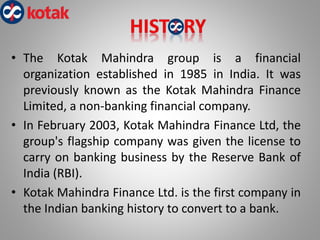 Kotak mahindra bank | PPTX