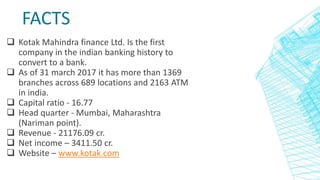 Kotak mahindra bank | PPTX