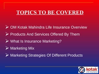 kotak life insurance | PPT