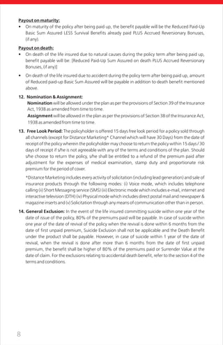 E-Brochure for Kotak Premier Moneyback Plan | PDF