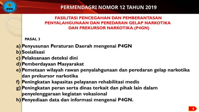 Kebijakan p4gn dalam mewujudan desa bersinar | PPTX