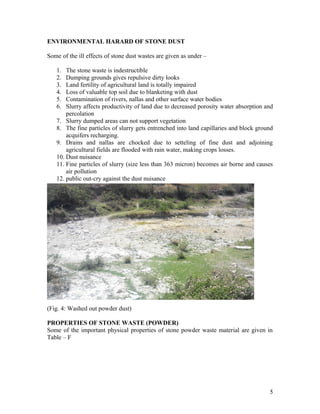 Kota stone slurry problem and possible solutions | DOC | Chemistry ...