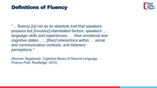Fluency assessment and remediation: what works? | PPT