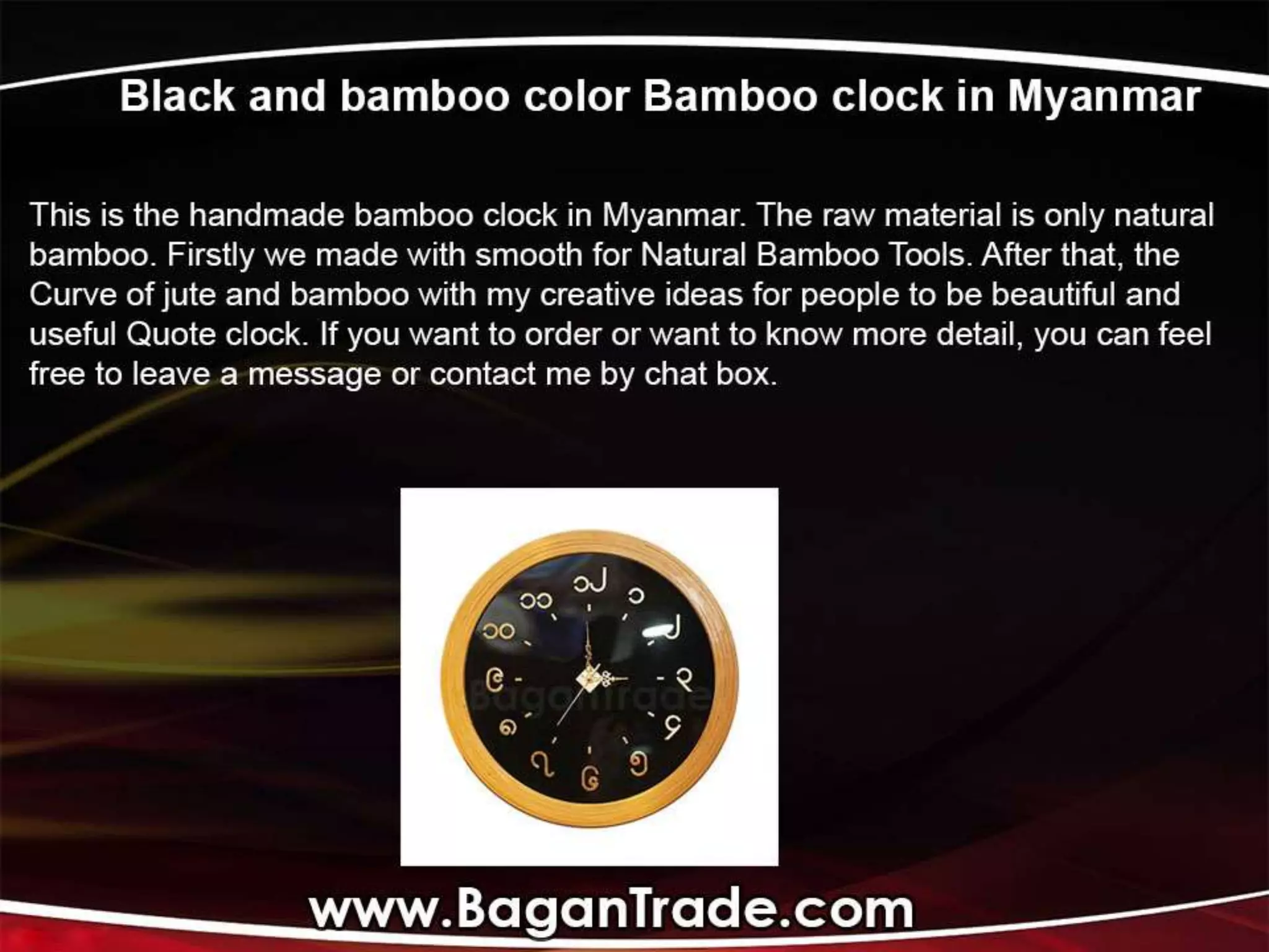 Ko than naing aye - Bamboo Clock | PPTX | Asia Travel | Travel Locations