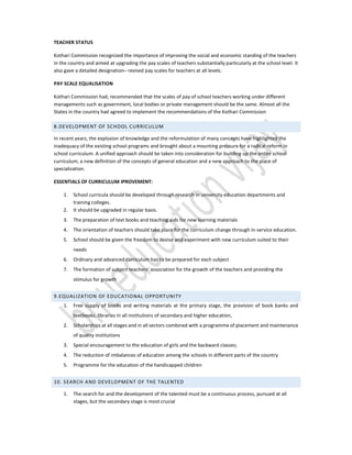 Kothari commission | PDF