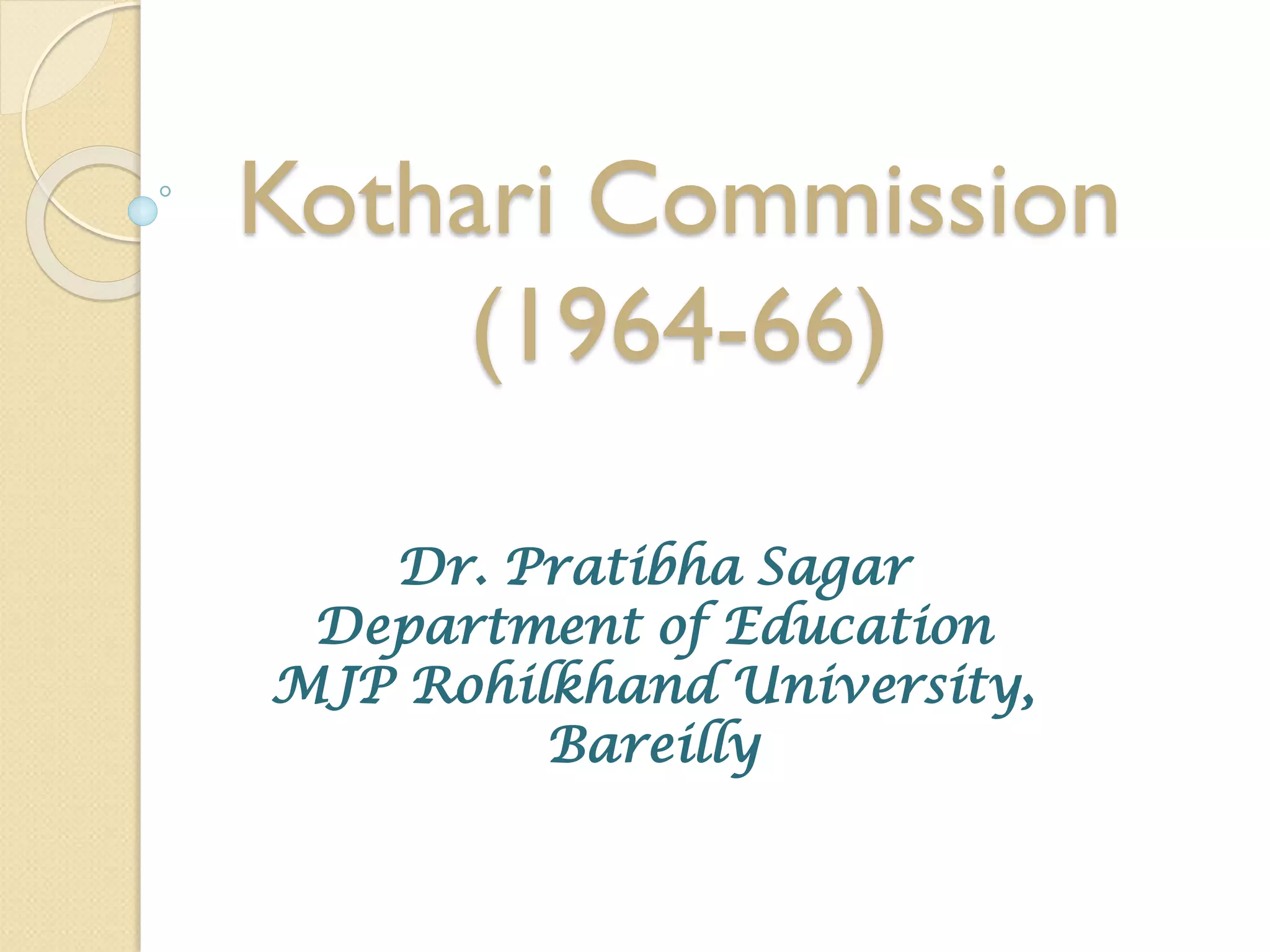 Kothari Commission.pdf | Primary Education | Education