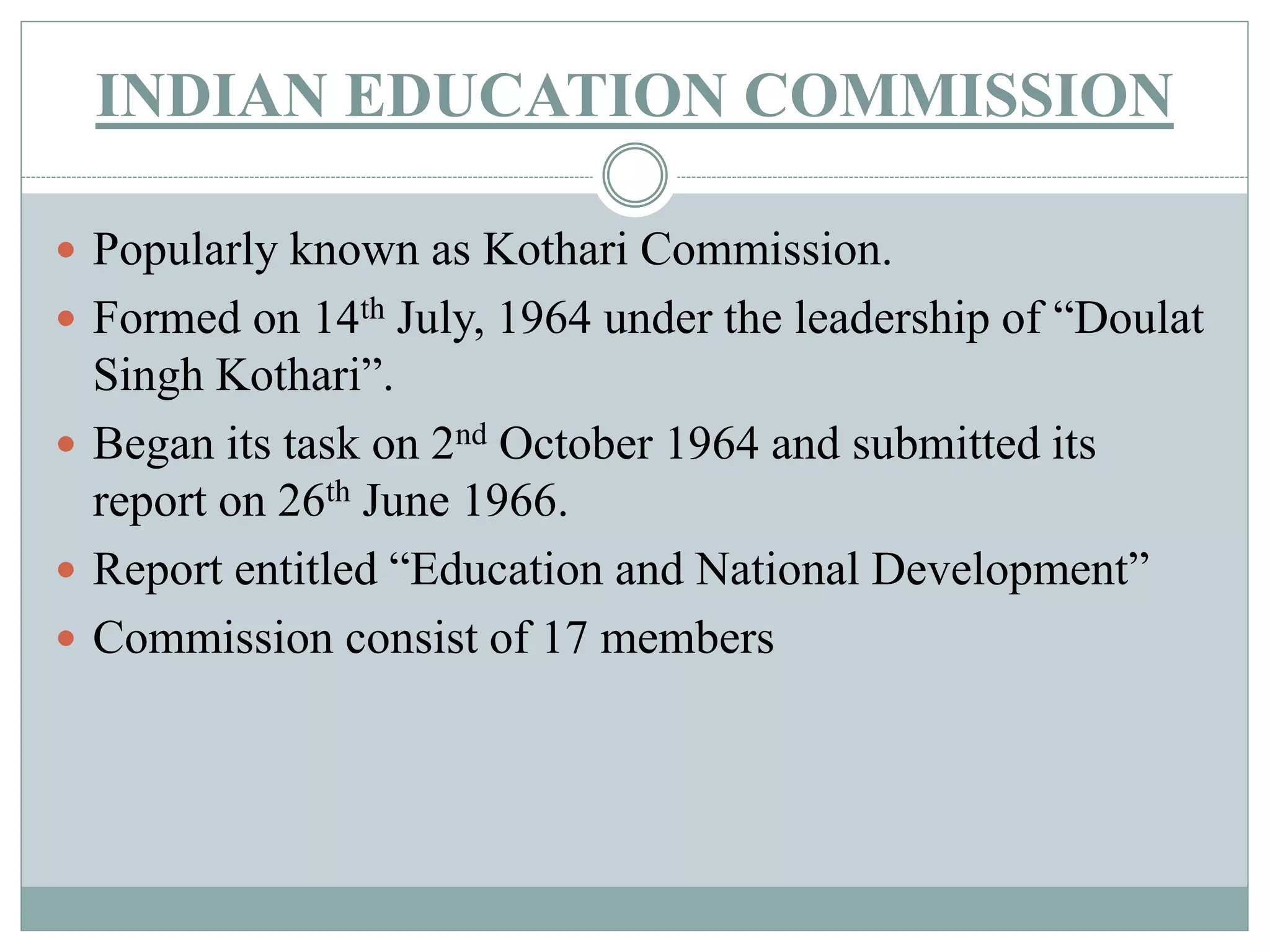 Kothari commisssion | PPT