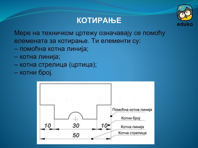 Kotiranje,razmera i simboli u gradjevinarstvu 6.razred | PPTX