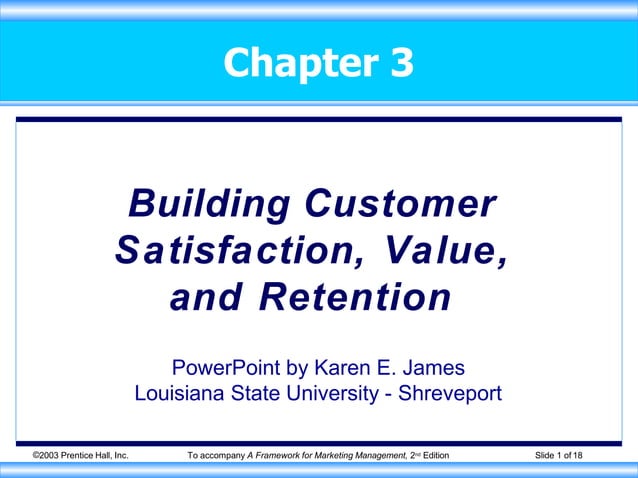 kotler Building customer satisfaction | PPT
