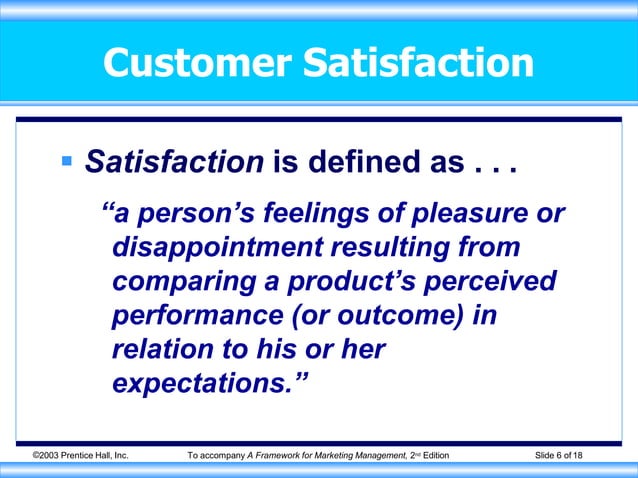 kotler Building customer satisfaction | PPT