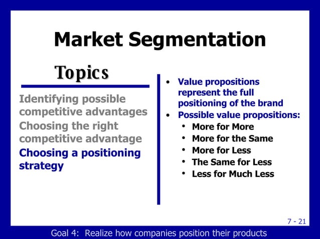 Segmentation, Targeting, and Positioning | PPT