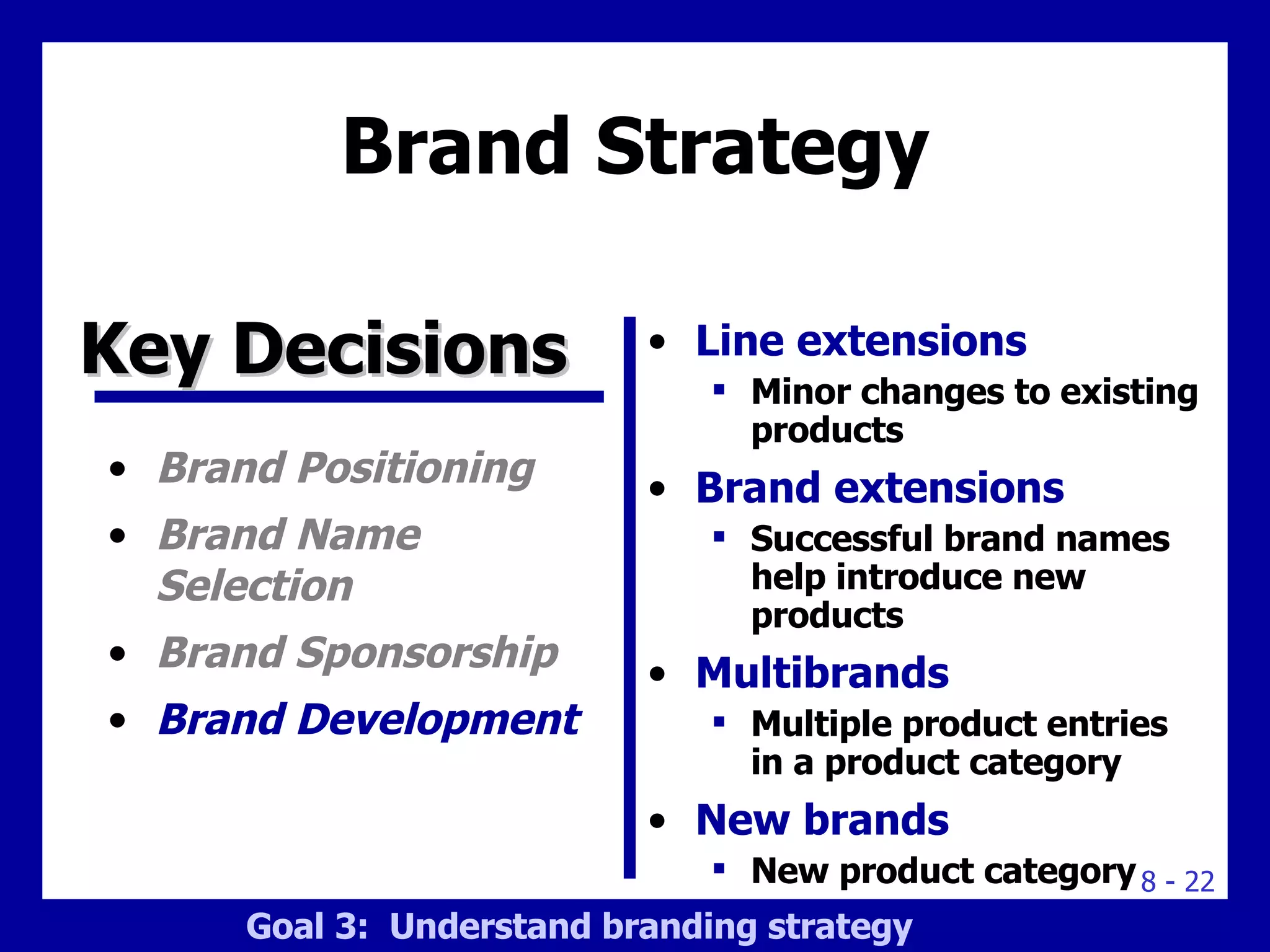 Product, Services, and Branding Strategy | PPT