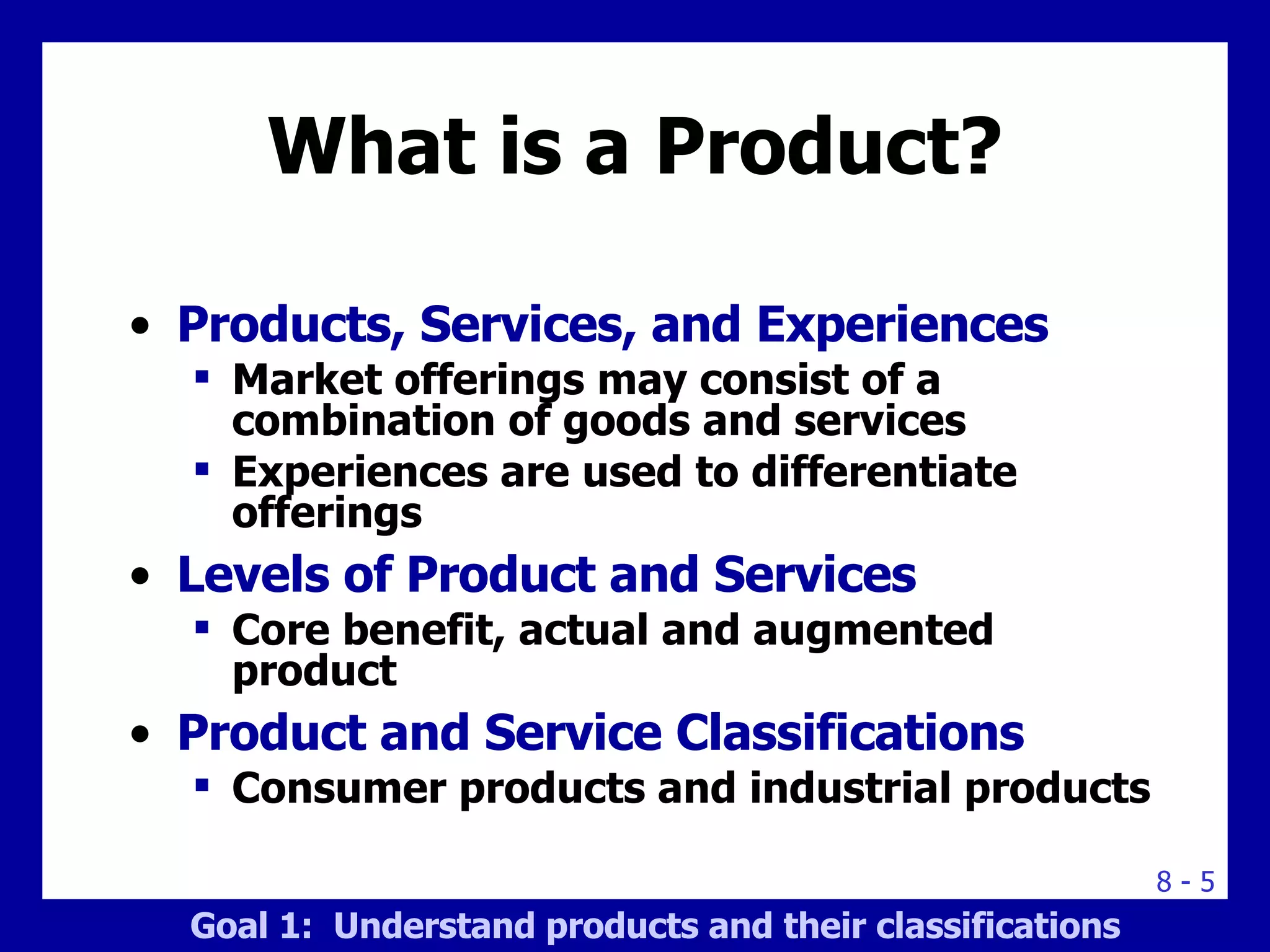 Product, Services, and Branding Strategy | PPT