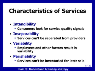 Product, Services, and Branding Strategy | PPT