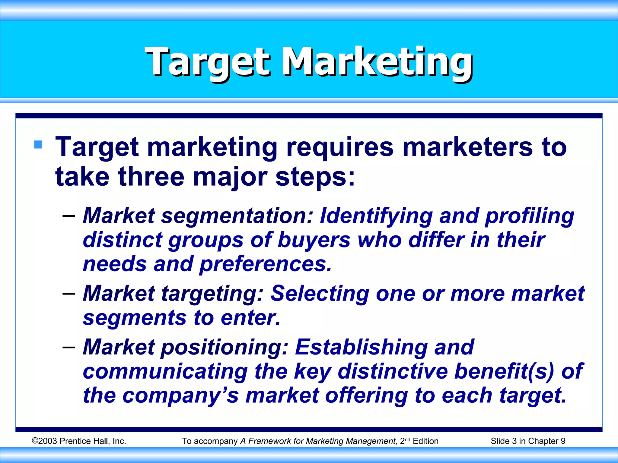 Identifying Market Segments and Selecting Target Markets | PPT
