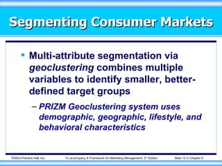 Identifying Market Segments and Selecting Target Markets | PPT