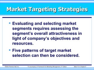 Identifying Market Segments and Selecting Target Markets | PPT